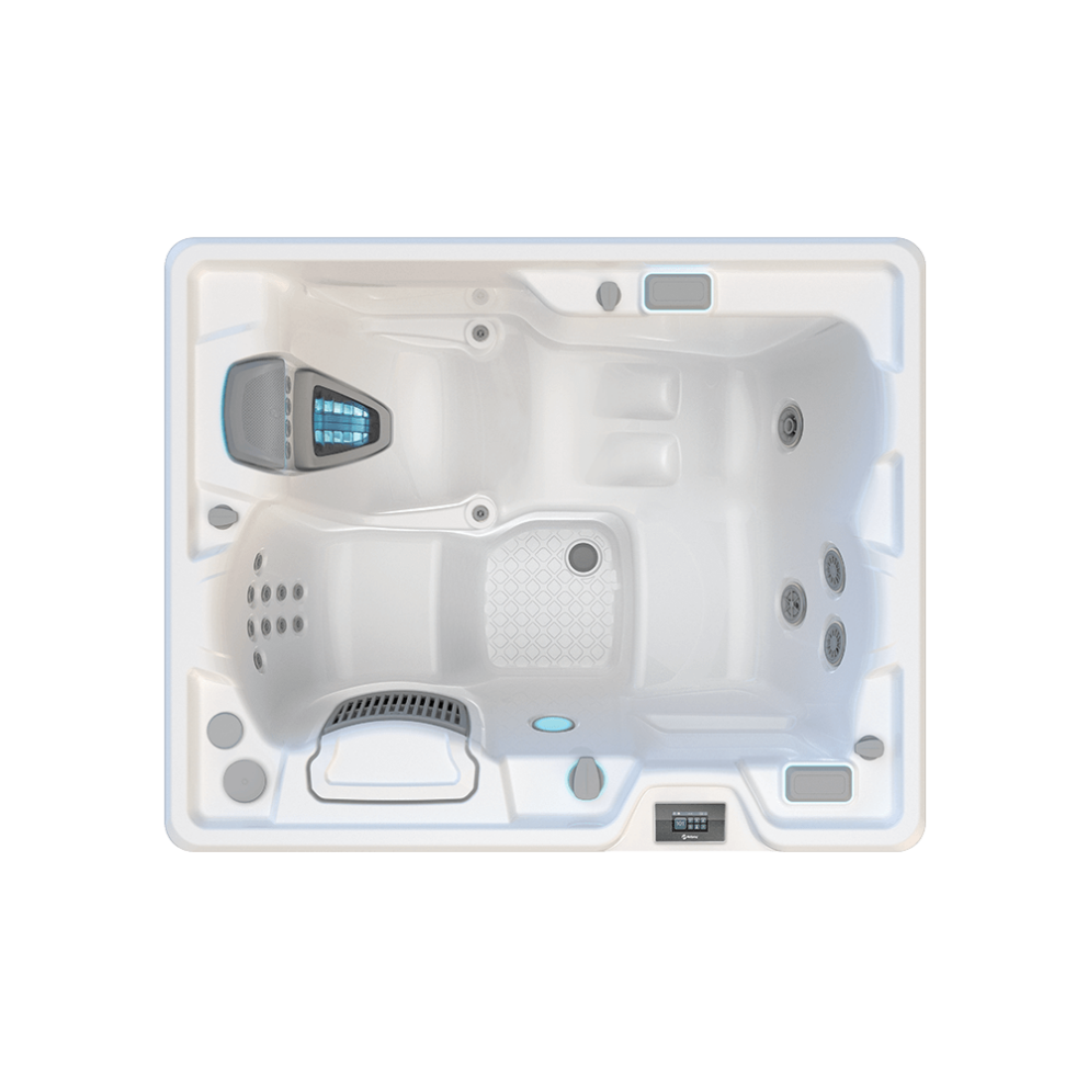 TX 2-Person Corner Hot Tub - Hot Spring Spas