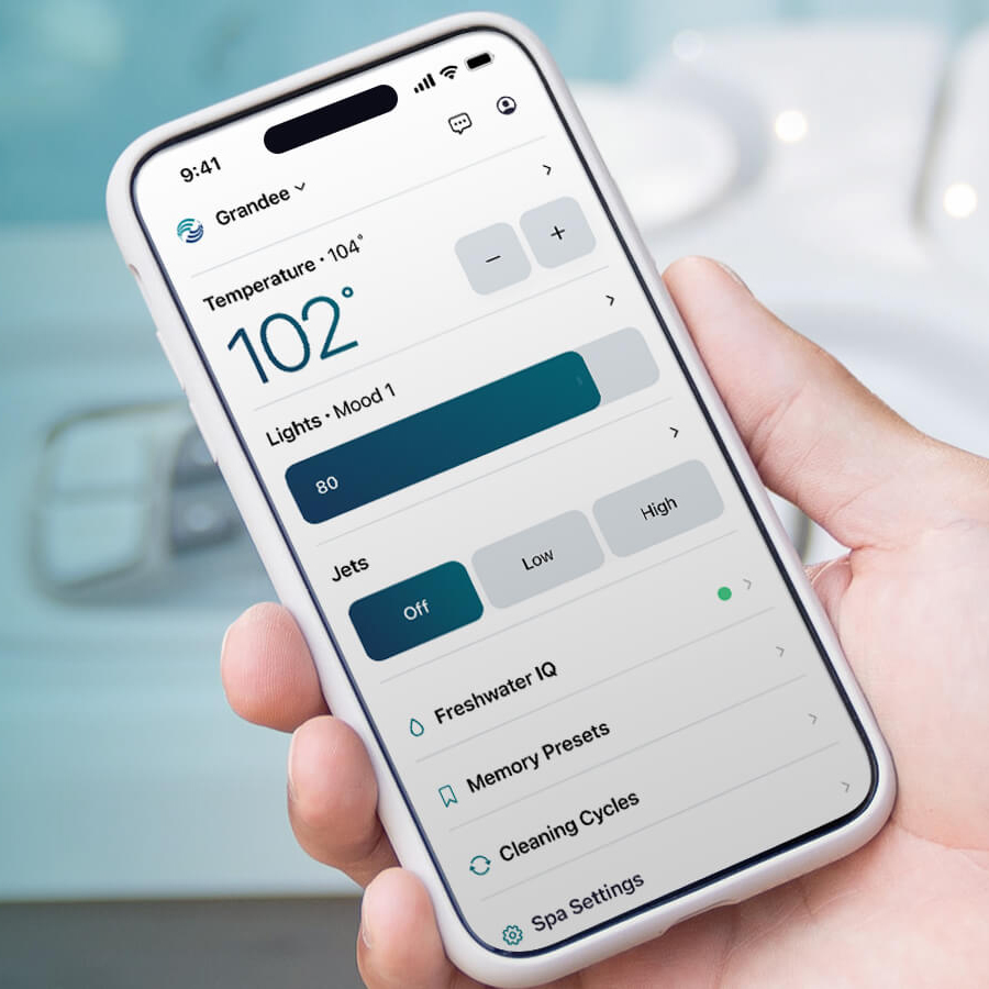 Control and Monitor your Spa with our App | Hot Spring Spas